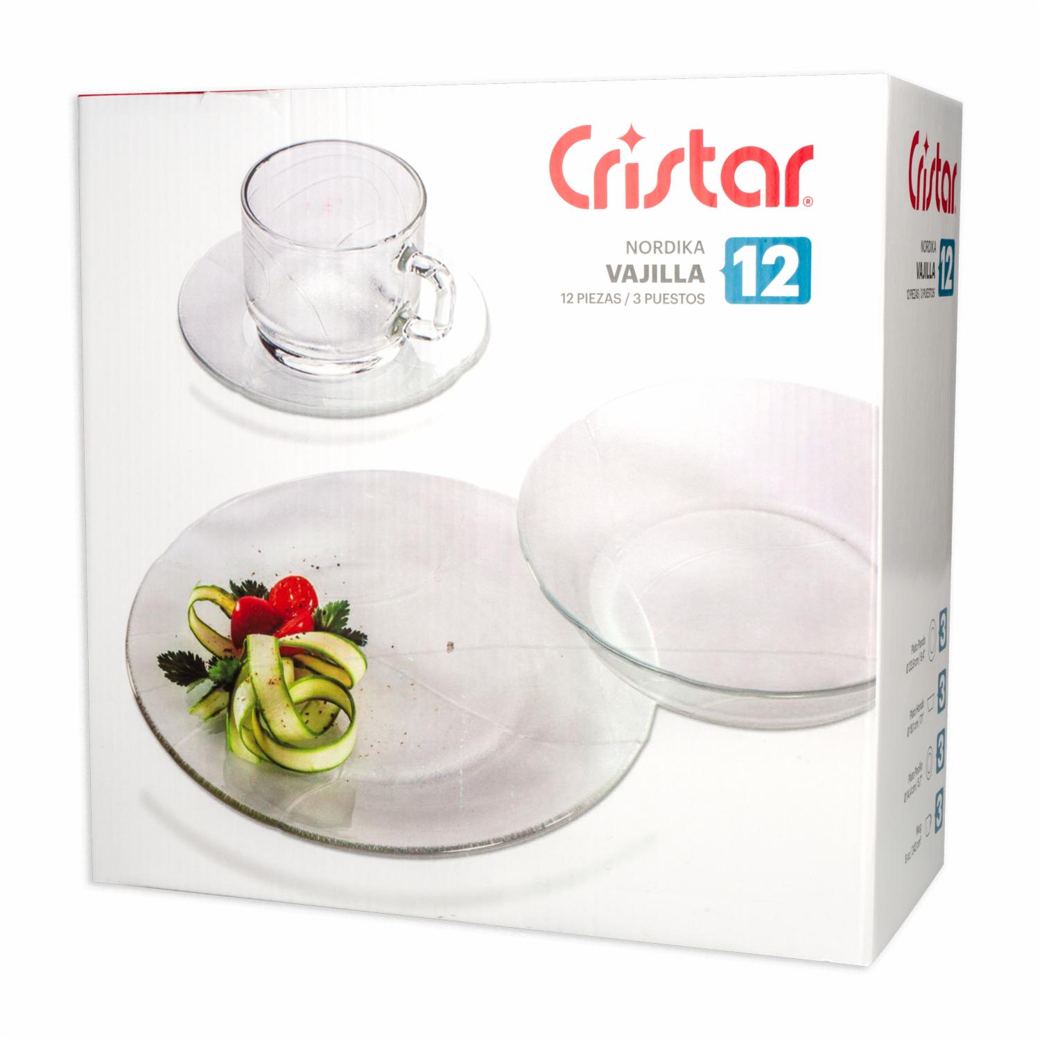 Vajilla 16 Piezas Redonda CRISTAR Nordika - Megamaxi