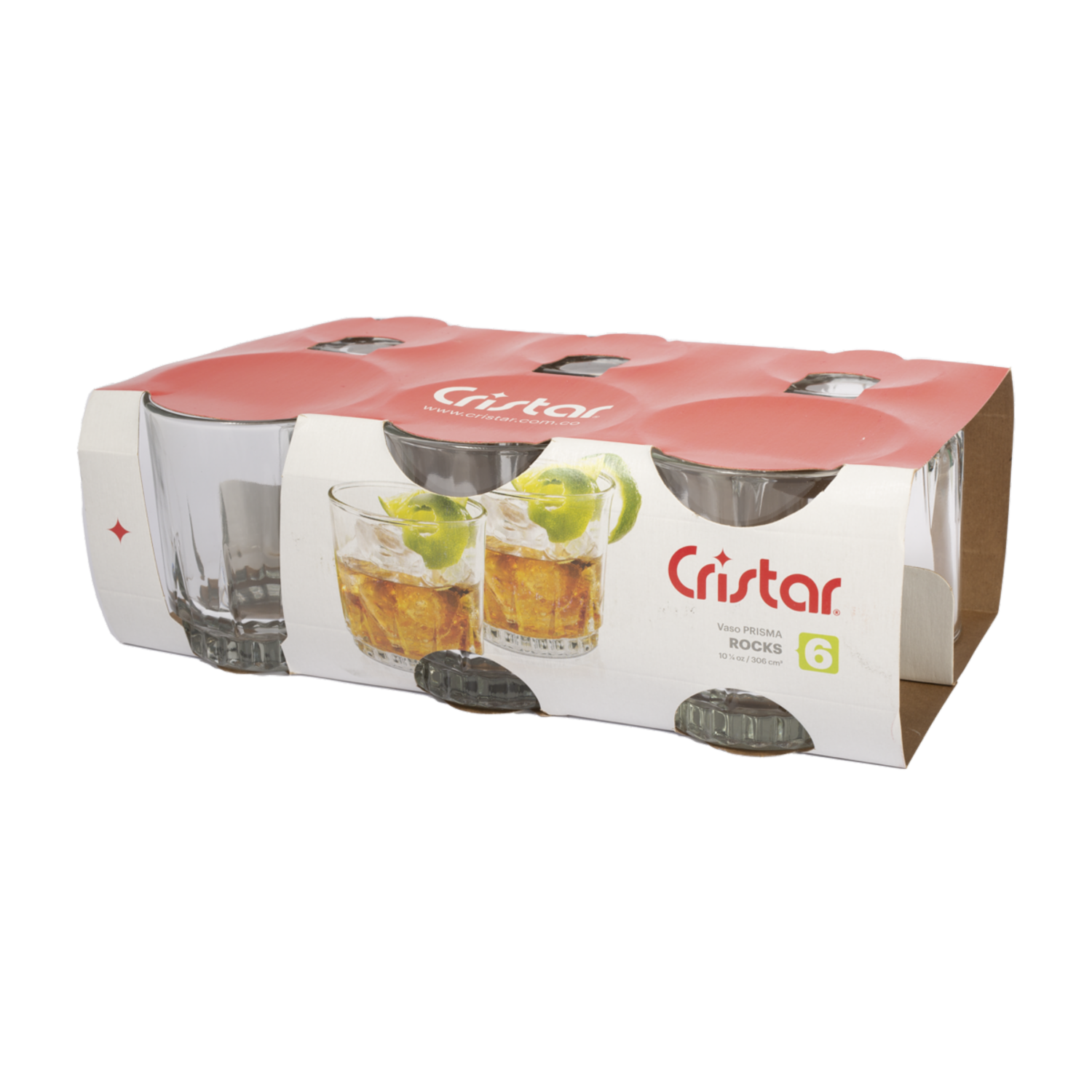 Set De Vasos Rocks 6X306 Ml CRISTAR 0278CL6 - Megamaxi