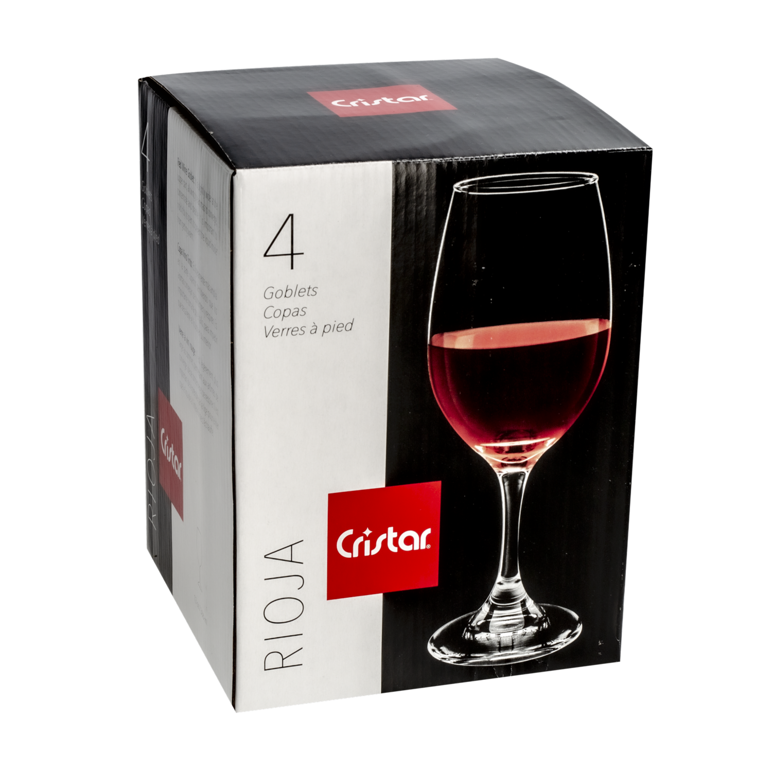 Set De Copas Agua Rioja 5416el4he CRISTAR 4 Piezas - Megamaxi