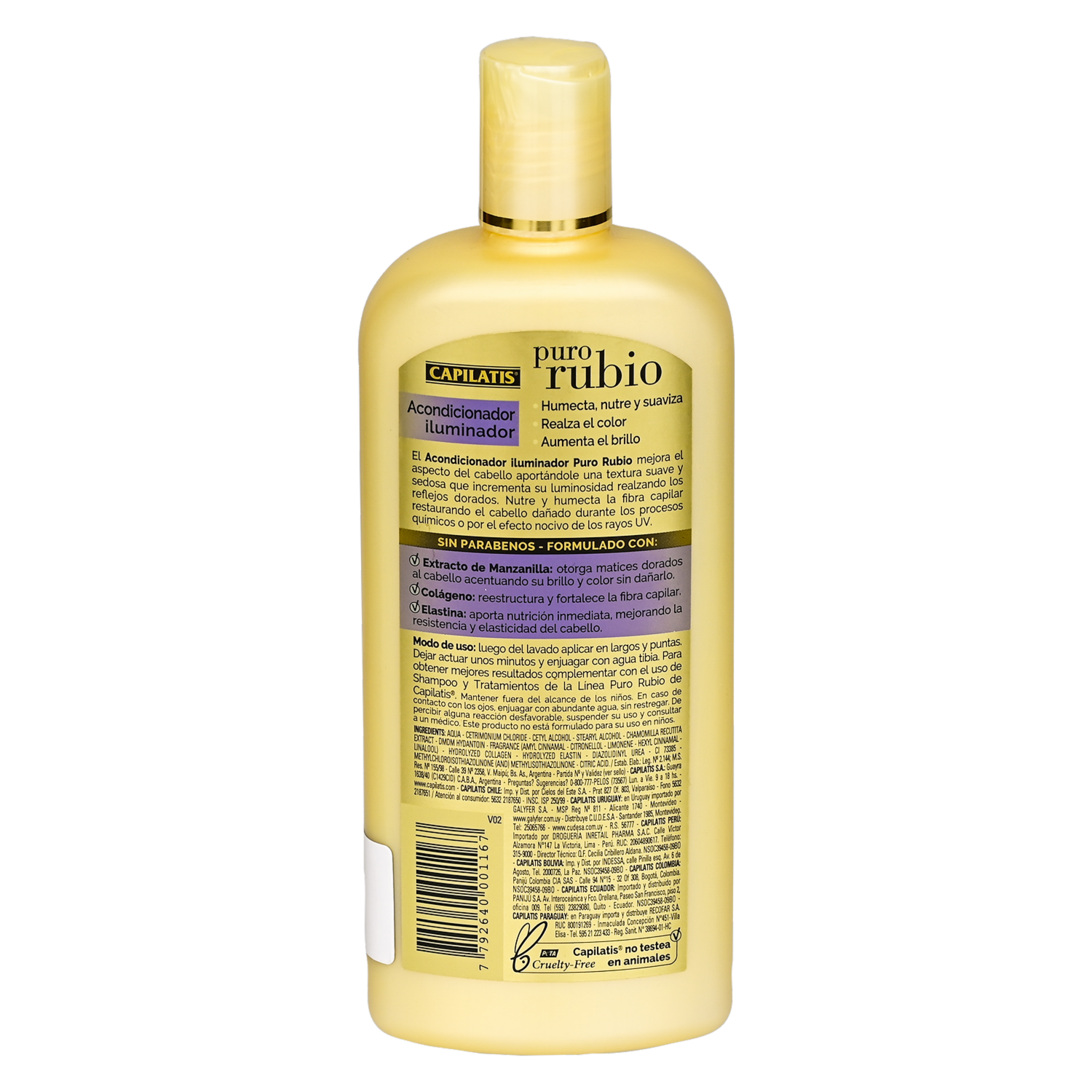 Acondicionador De Cabello Iluminador Puro Rubio CAPILATIS 420 Ml - Megamaxi