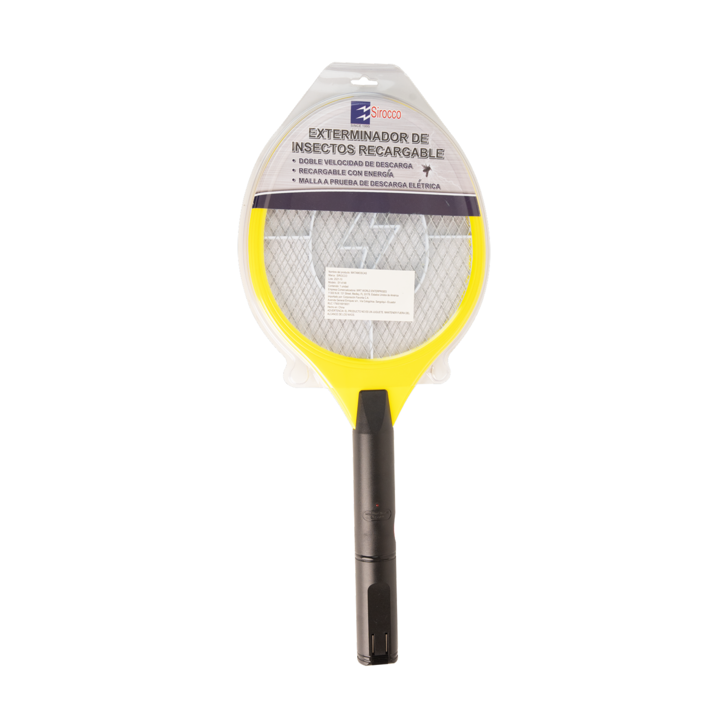 Matamoscas Recargable SIROCCO Unidad - Megamaxi