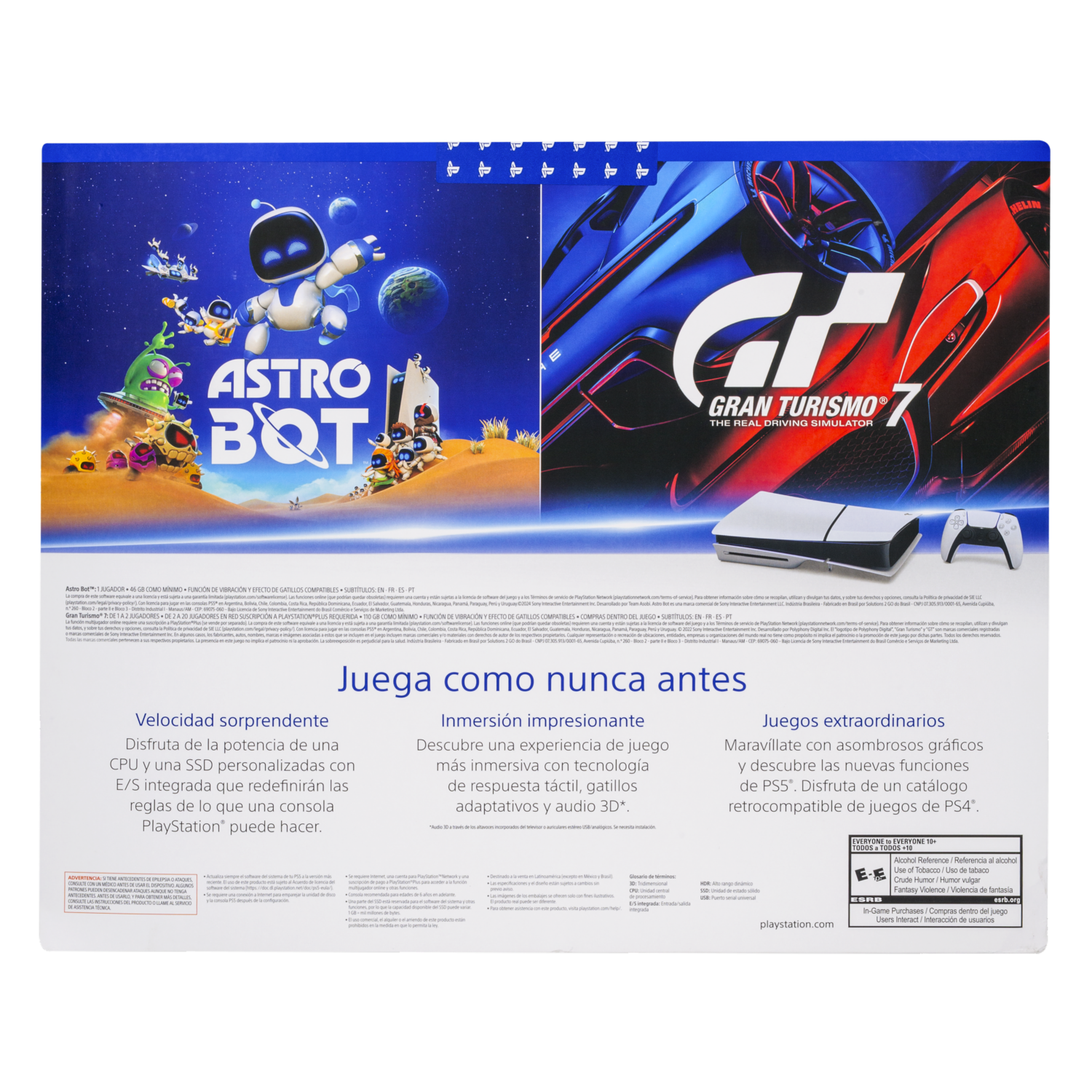 PlayStation Disco Ps5 2015 Gran Turismo 7 Y Astro Bot SONY Estándar ...